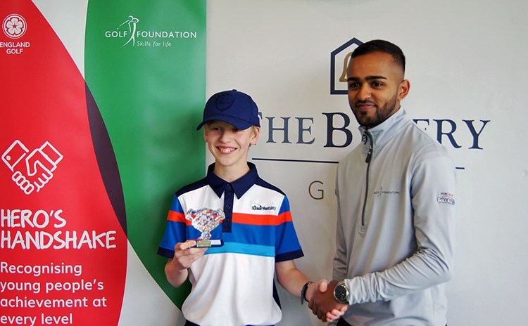Anthony, 12, wins first Hero’s Handshake - Golf Foundation